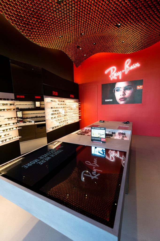 Ray-Ban’s New LA Shop at The Grove Has a Futuristic Table That Helps ...