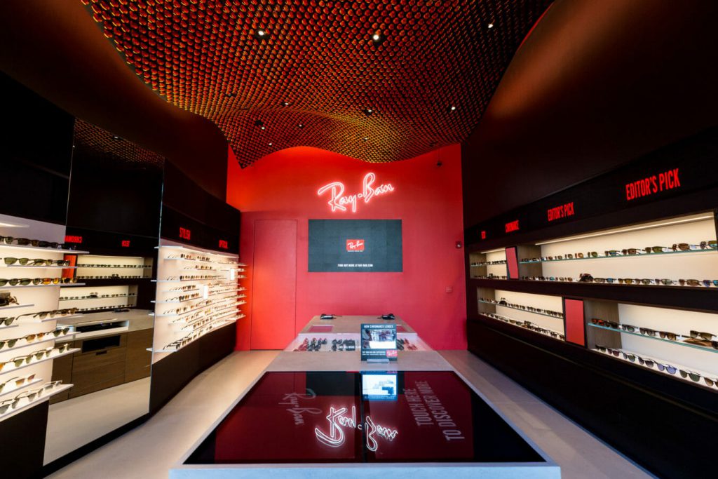 Ray-Ban’s New LA Shop at The Grove Has a Futuristic Table That Helps ...