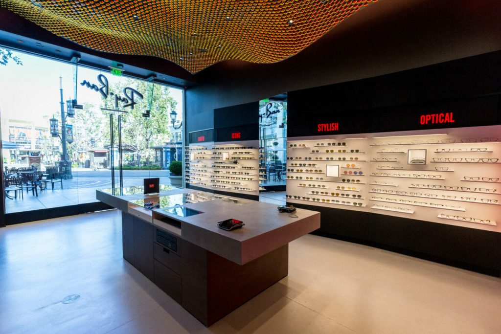 Ray-Ban’s New LA Shop at The Grove Has a Futuristic Table That Helps ...